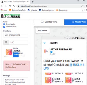 9 Mejores Sitios Web Generadores De Mensajes Falsos En Twitter - Mistertek.com